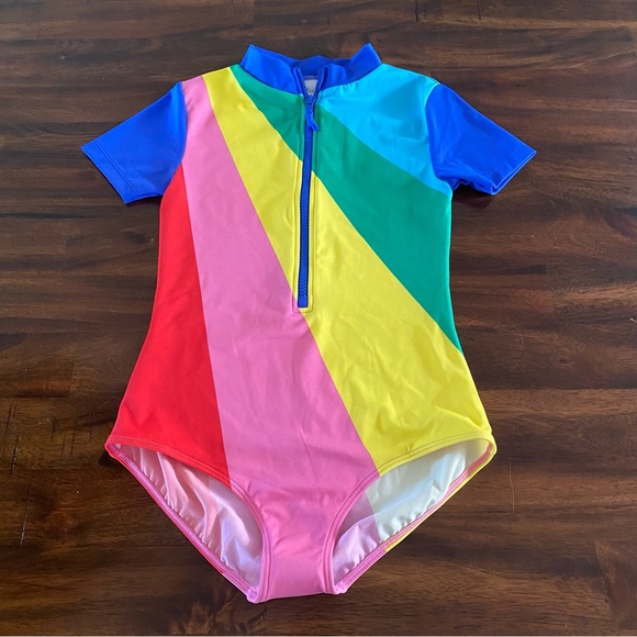 Mini Boden | Swim | Mini Boden Multi Rainbow Swimsuits Girls | Poshmark